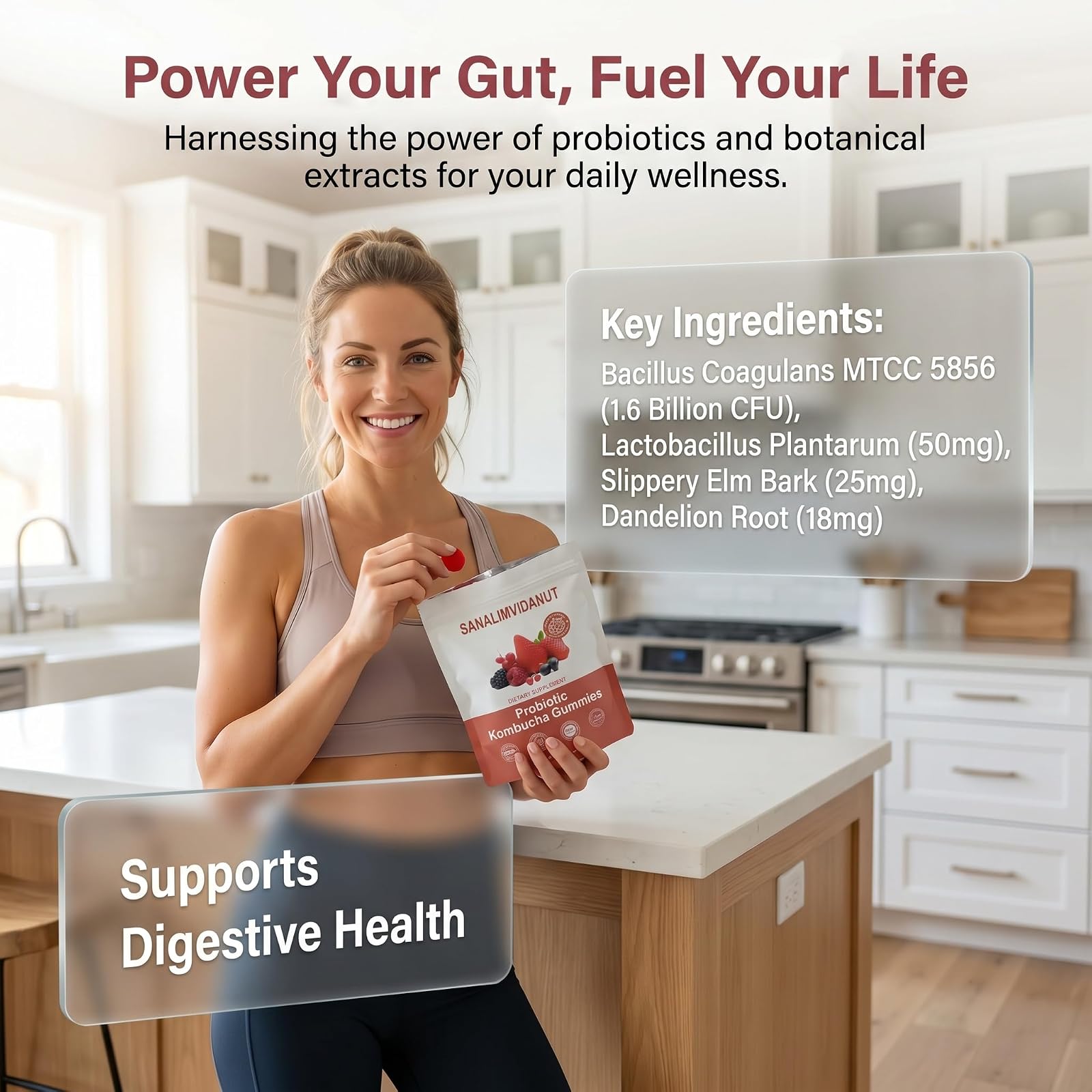 Delicious probiotic gummies for digestion