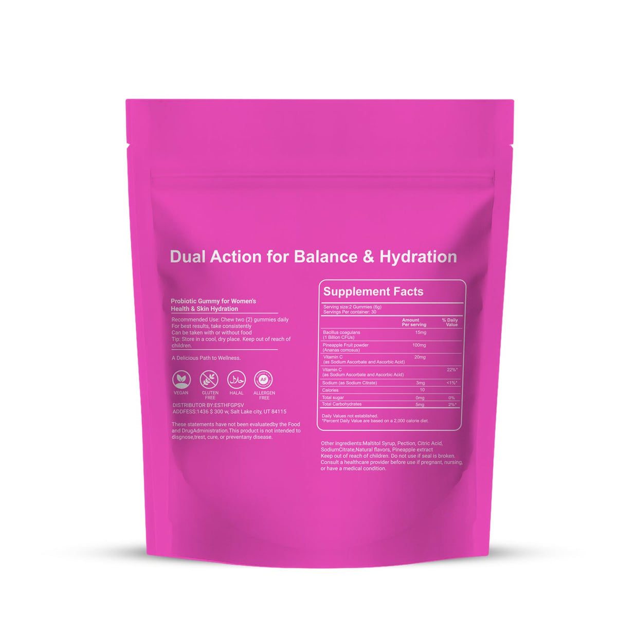 Delicious probiotic gummies for digestive health