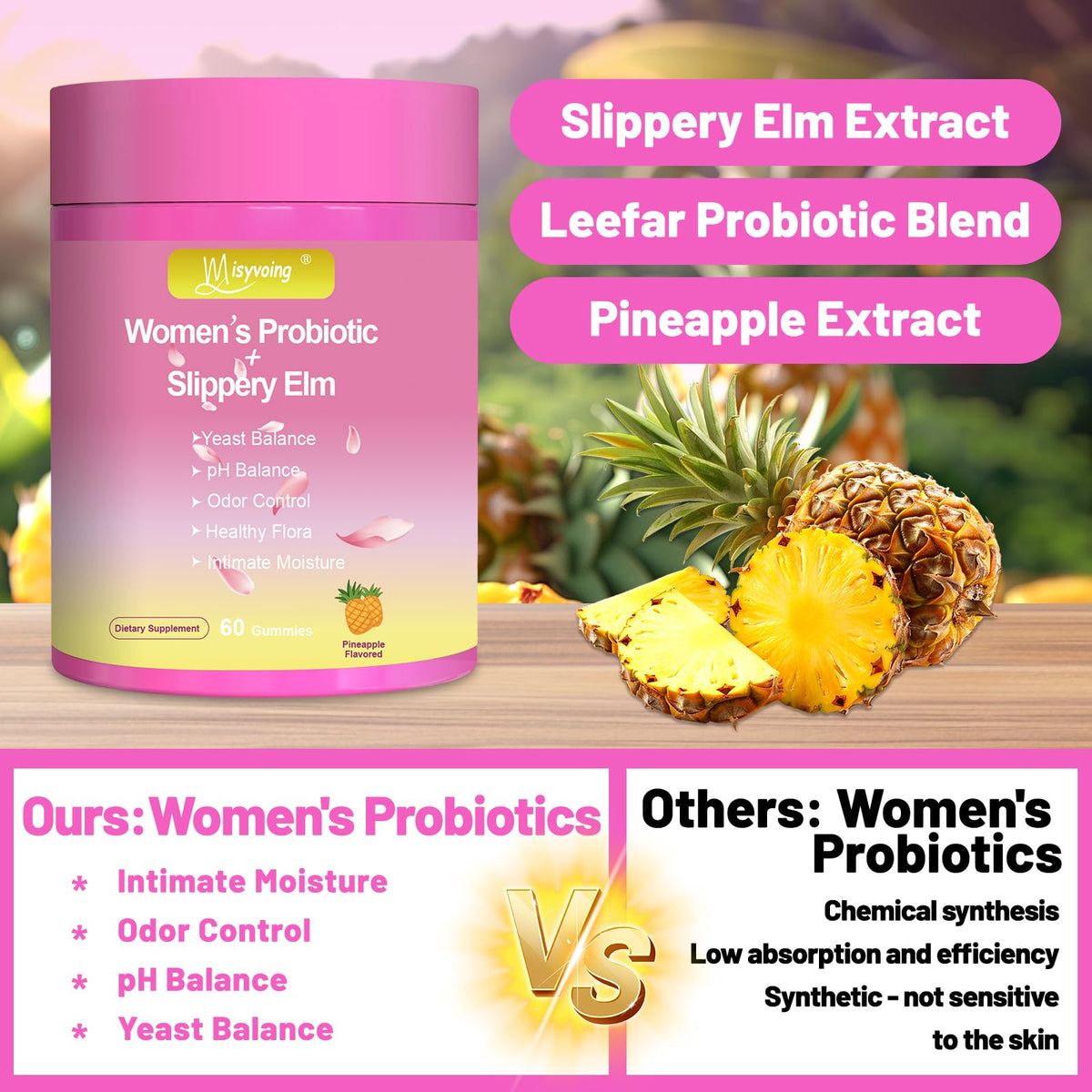 Delicious probiotic gummies for gut health