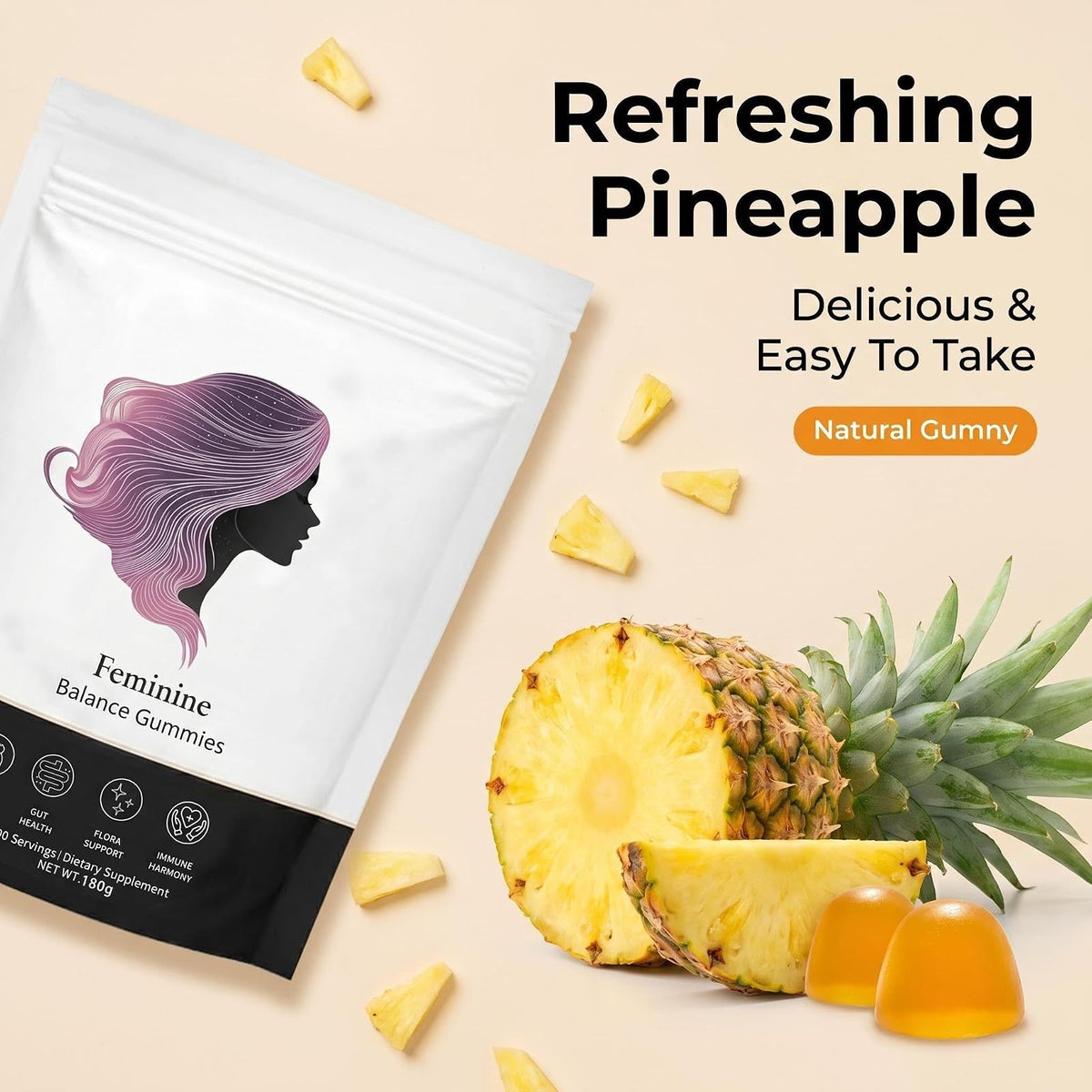 Delicious probiotic gummies for women
