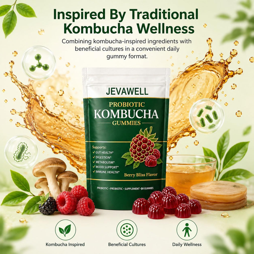 Delicious probiotic kombucha gummies