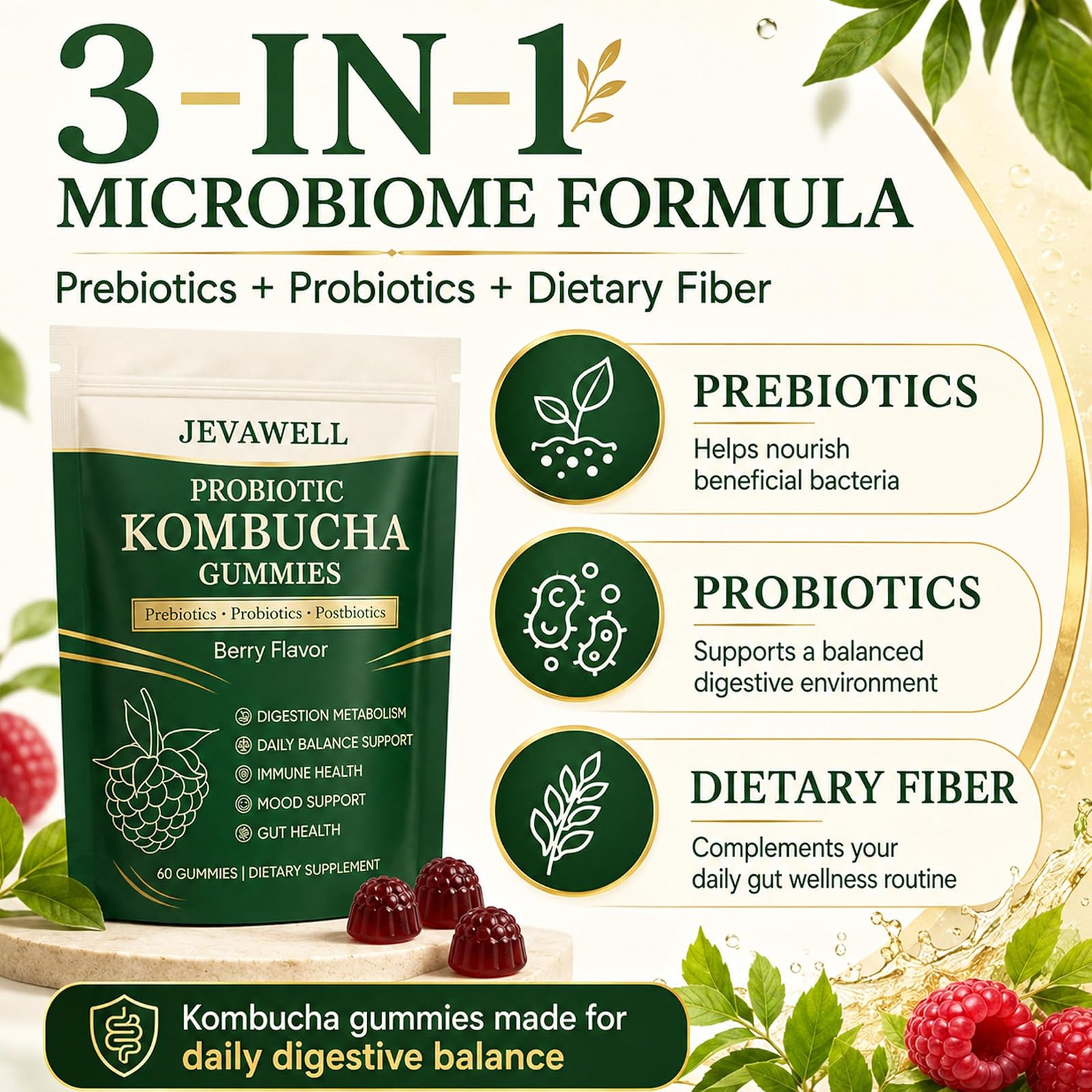 Delicious probiotic supplement for adults