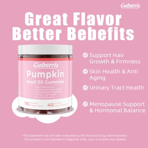 Delicious pumpkin seed oil gummy vitamins