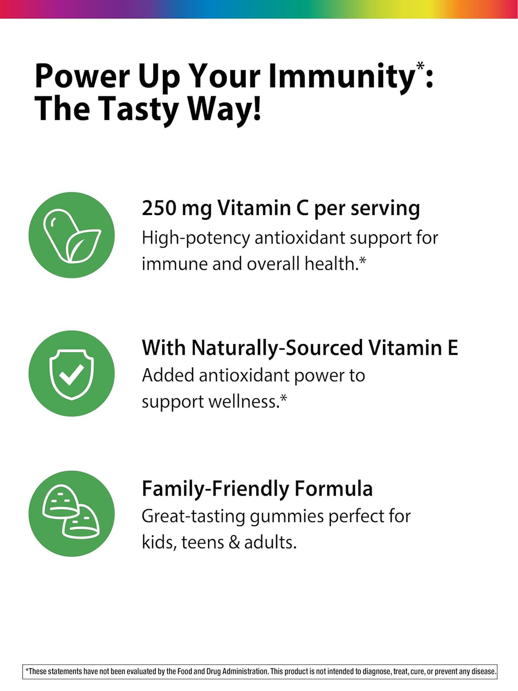 Delicious rainbow light vitamin c gummies