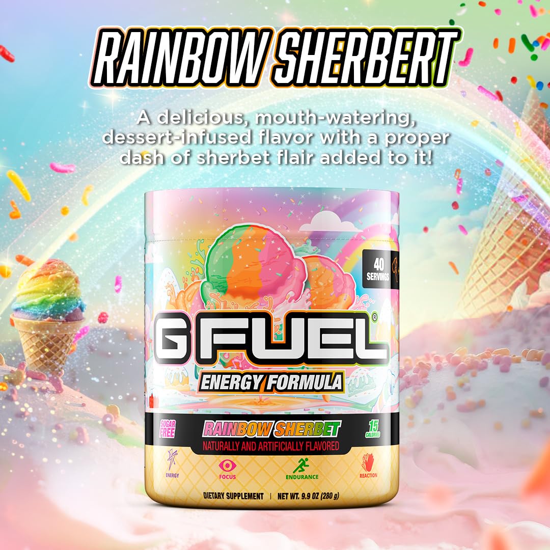 delicious rainbow sherbet energy powder