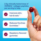 delicious raspberry collagen gummies