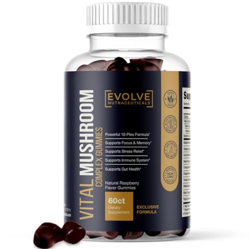 Delicious raspberry flavor mushroom supplements