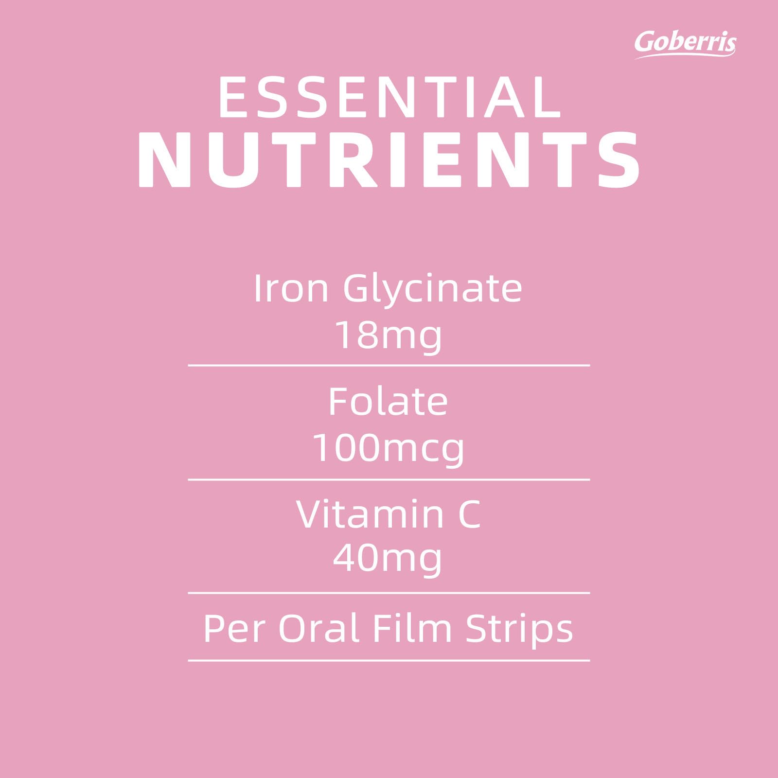 delicious raspberry flavour iron strips