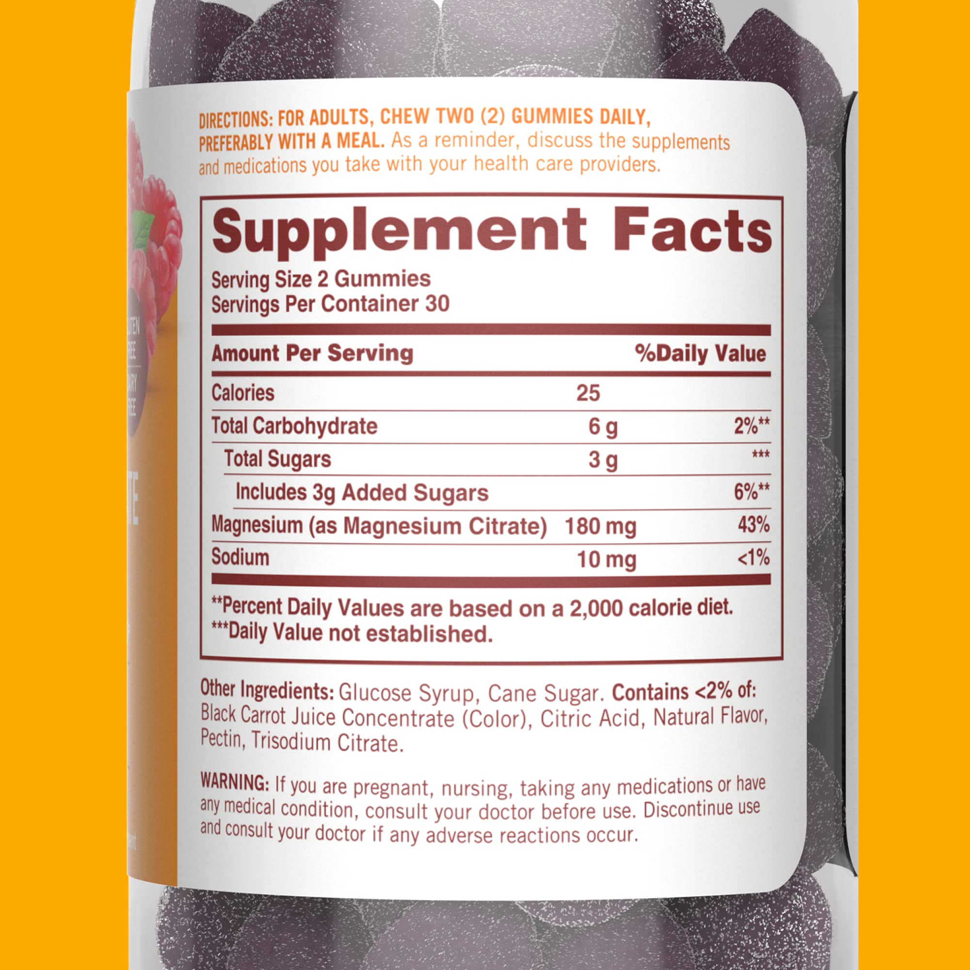 delicious raspberry flavour magnesium supplement