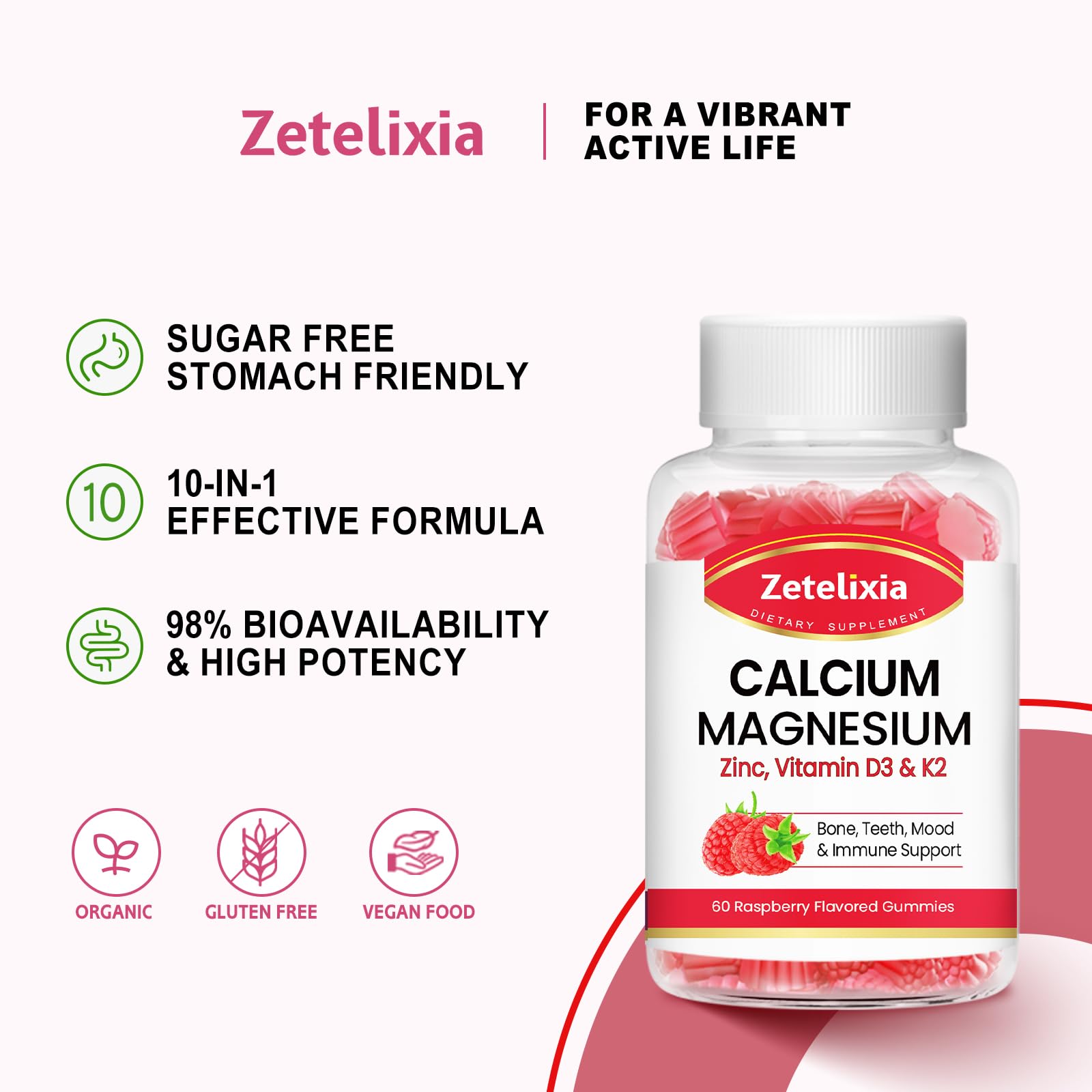 delicious raspberry flavour vitamins