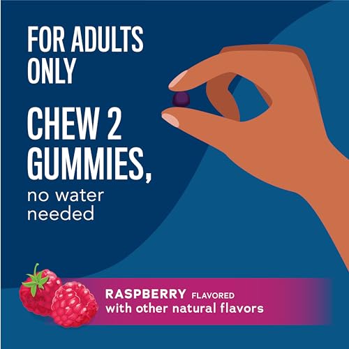 delicious raspberry flavoured gummies