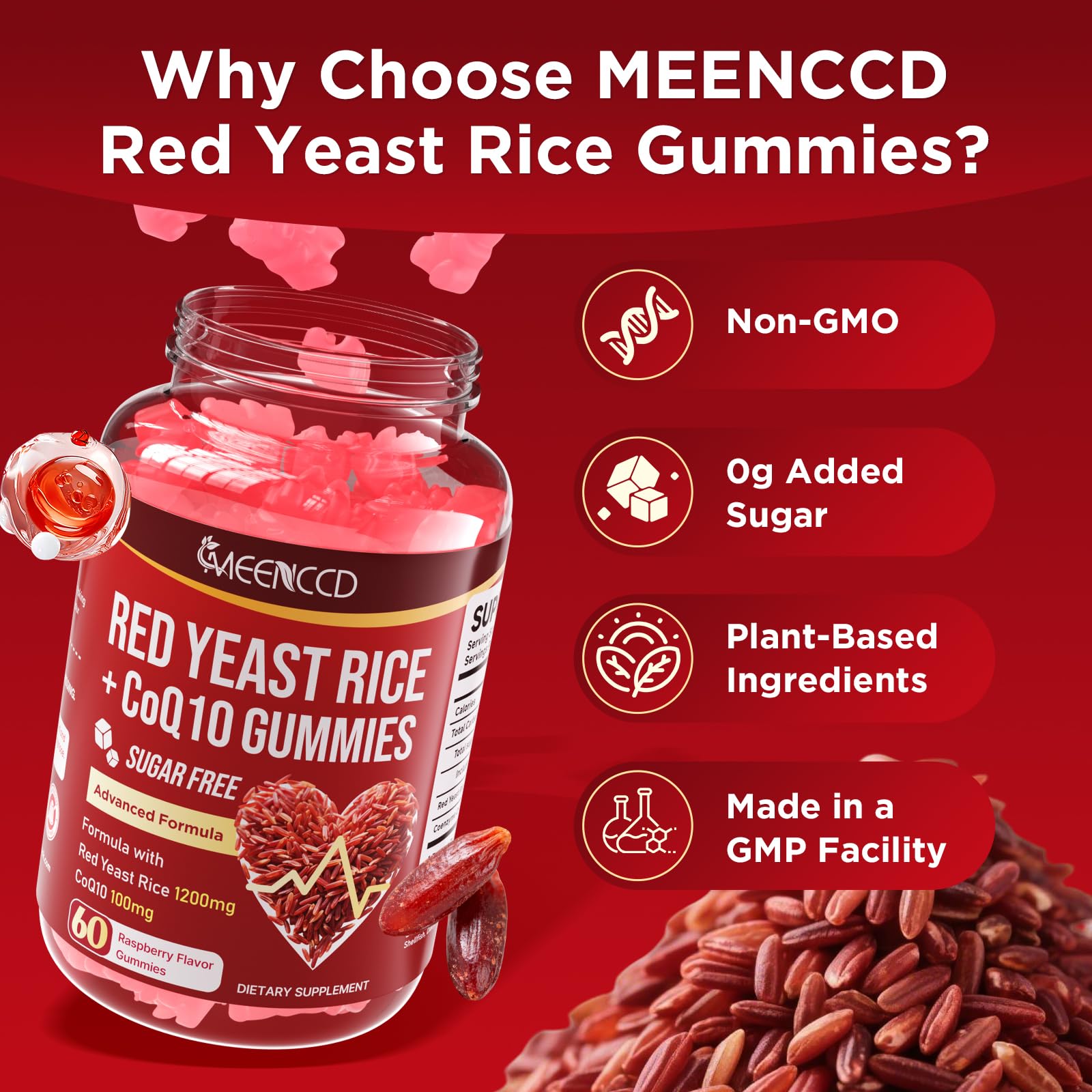 delicious red yeast rice chews