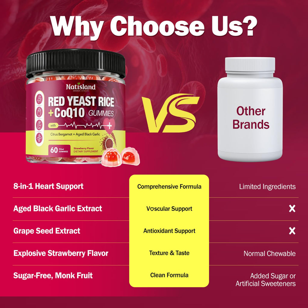 Delicious red yeast rice chews