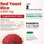 Delicious red yeast rice gummy vitamins
