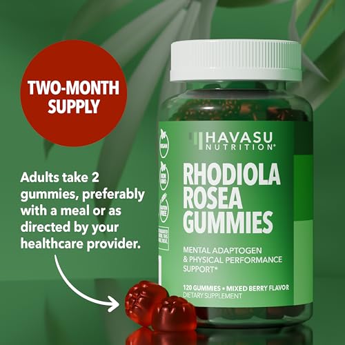 delicious Rhodiola gummies for focus