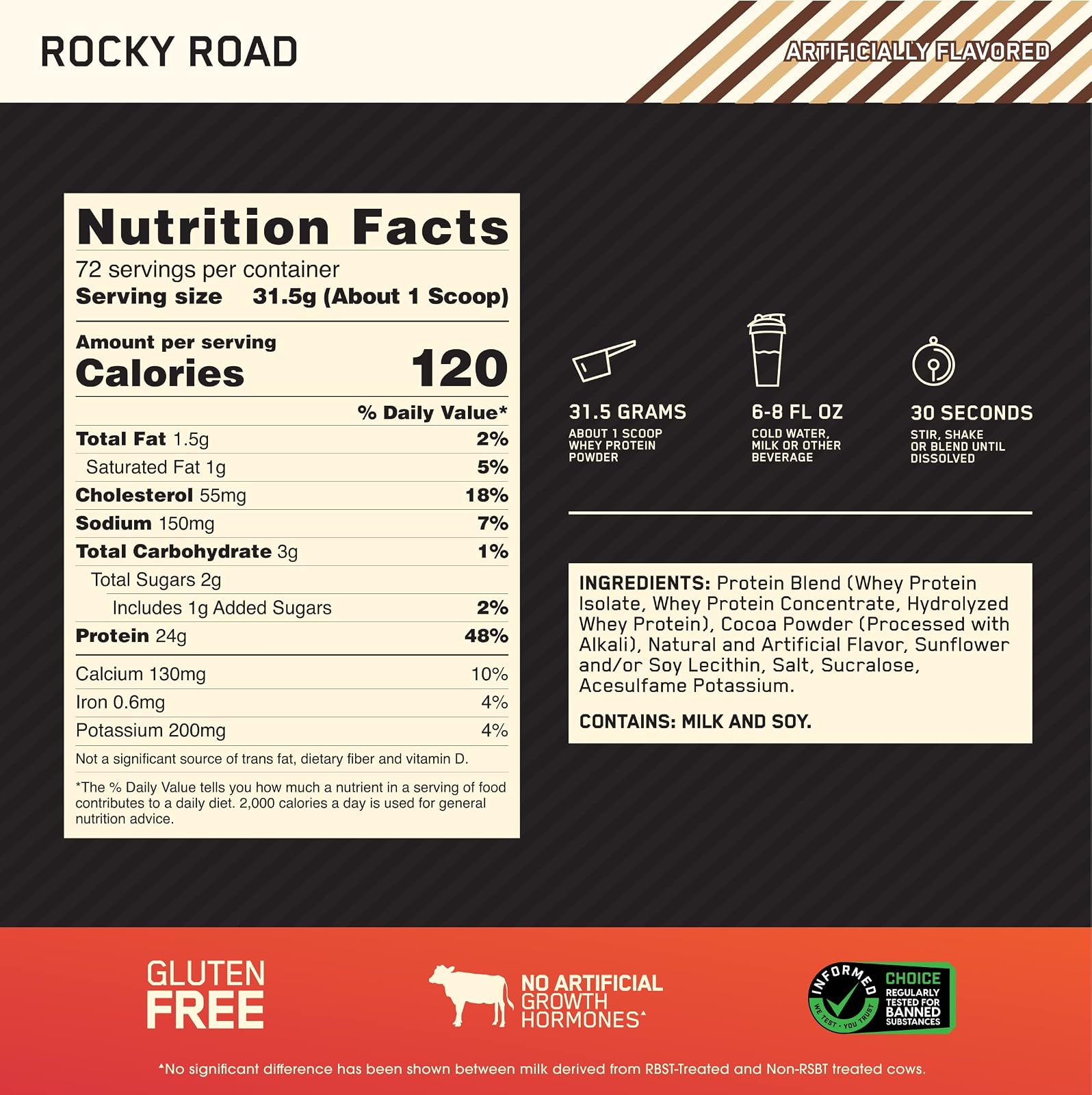 delicious Rocky Road protein shake