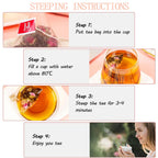 delicious rose black tea infusion