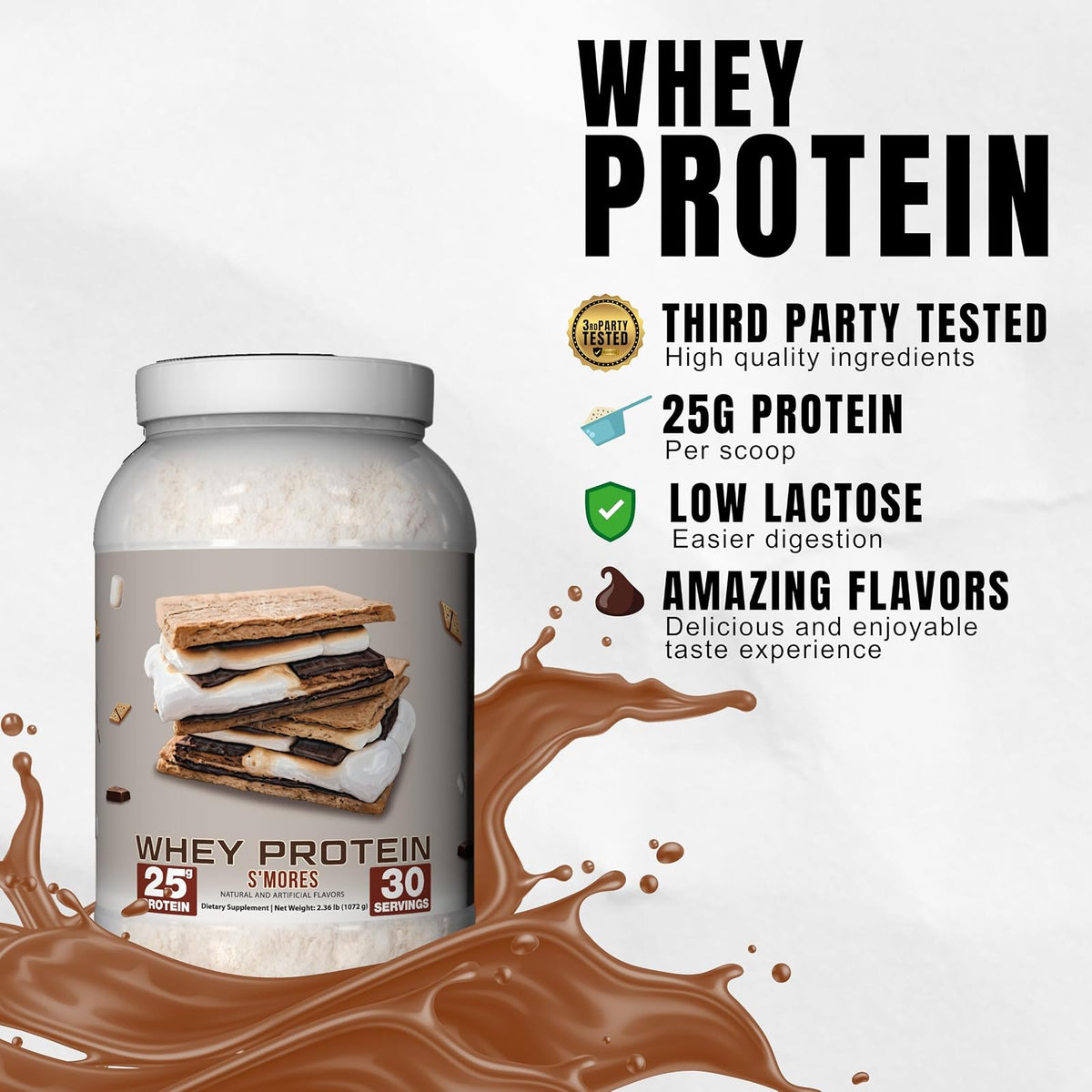delicious S'Mores protein powder for workouts