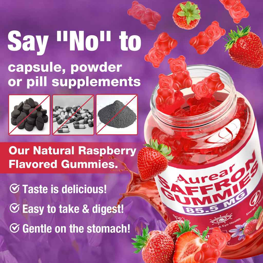 Delicious saffron gummies for daily nutrition