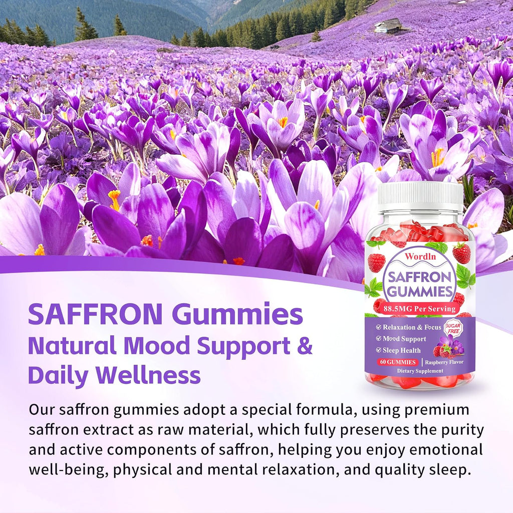 Delicious saffron gummies for wellness