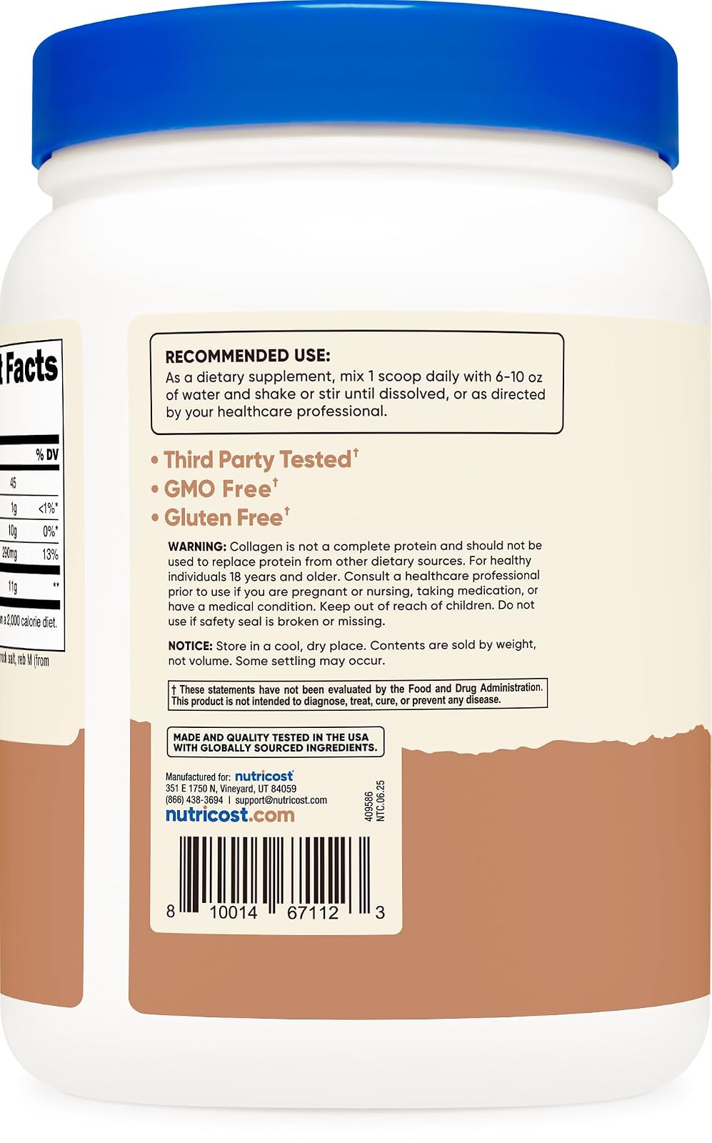 delicious salted caramel collagen supplement