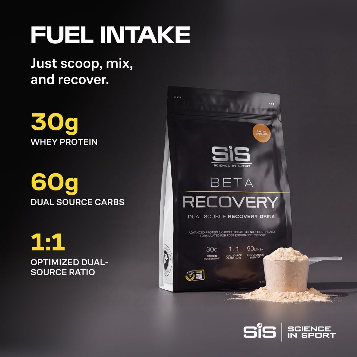 delicious salted caramel flavour protein