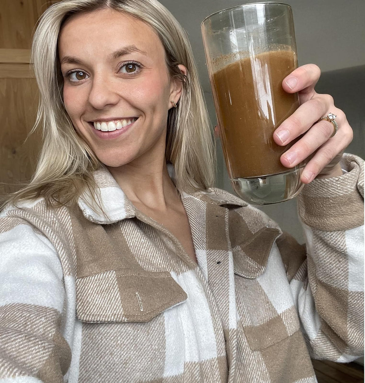 delicious salted caramel mushroom drink