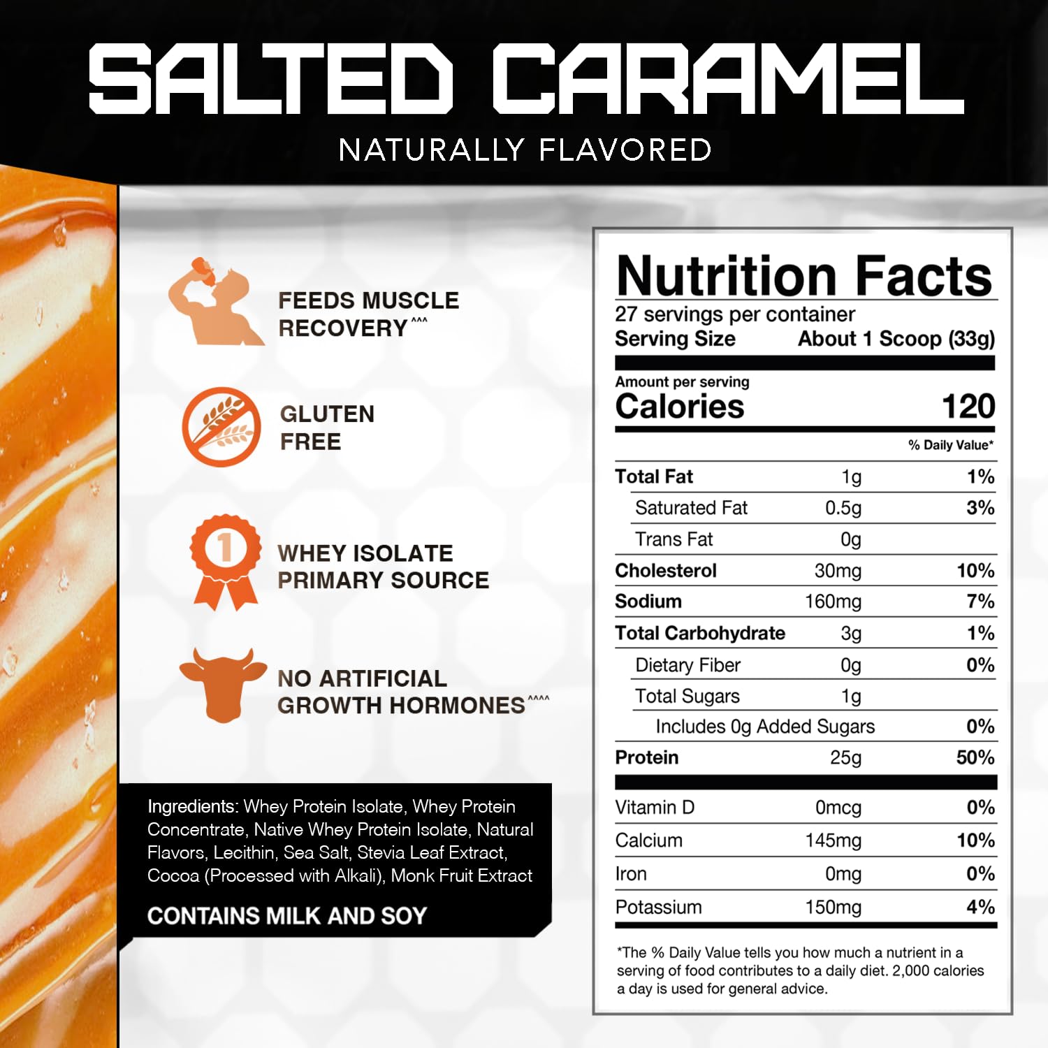 delicious salted caramel protein shake