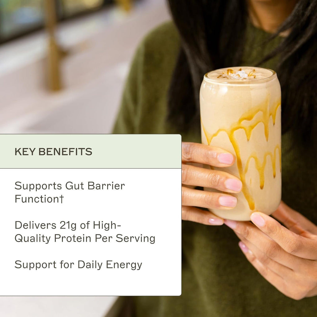 delicious salted caramel protein shake