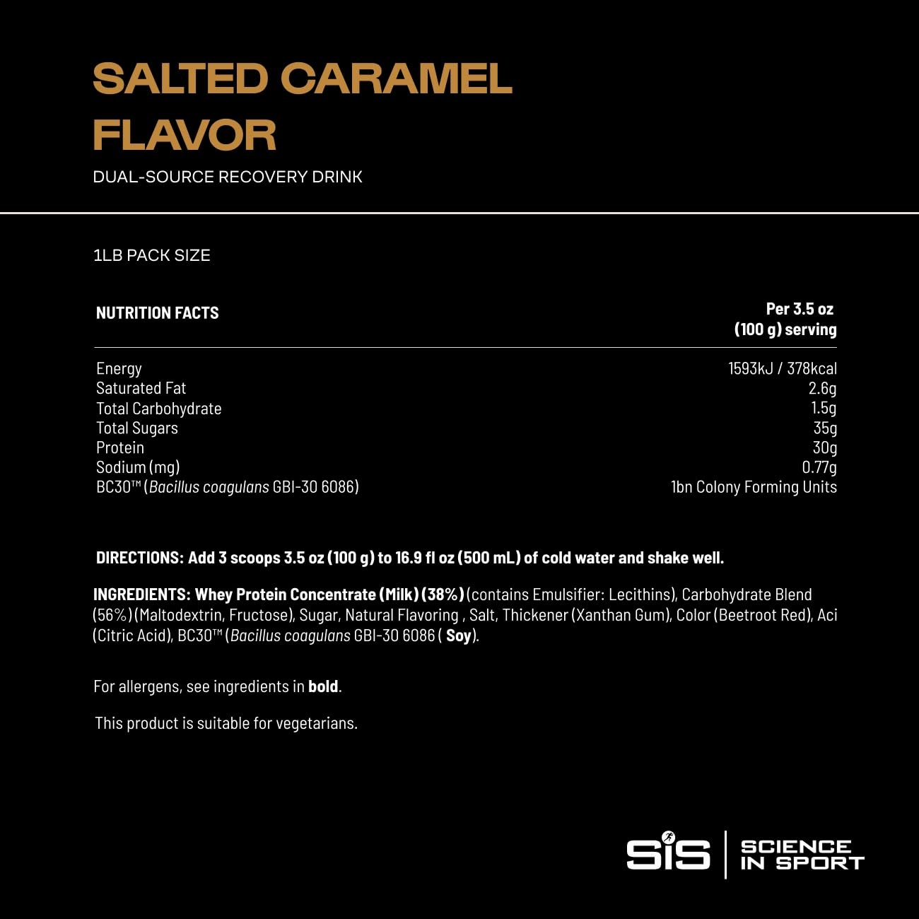 delicious salted caramel protein supplement