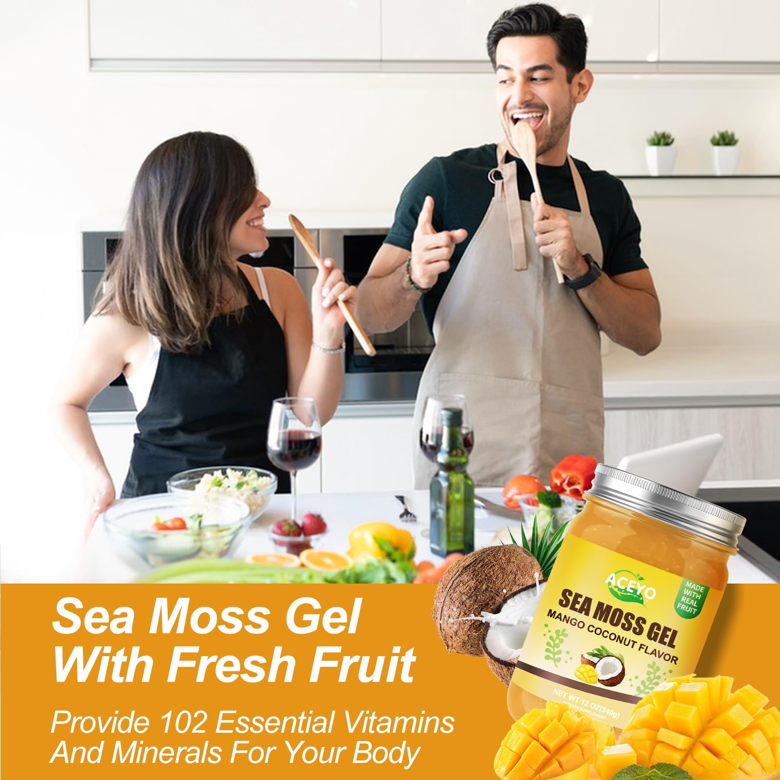 Delicious sea moss gel for smoothies