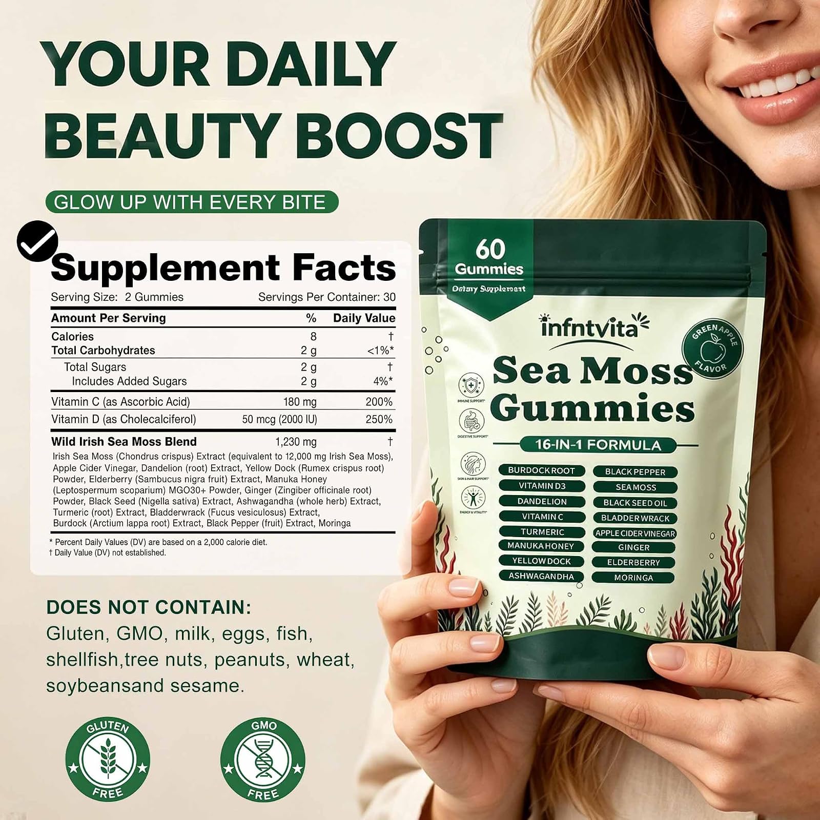 Delicious Sea Moss Gummies for adults