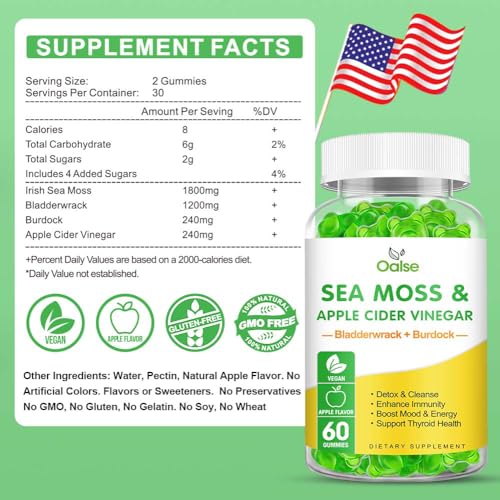 Delicious sea moss gummies for daily use