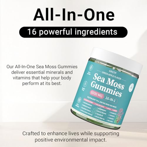 Delicious sea moss gummies for energy