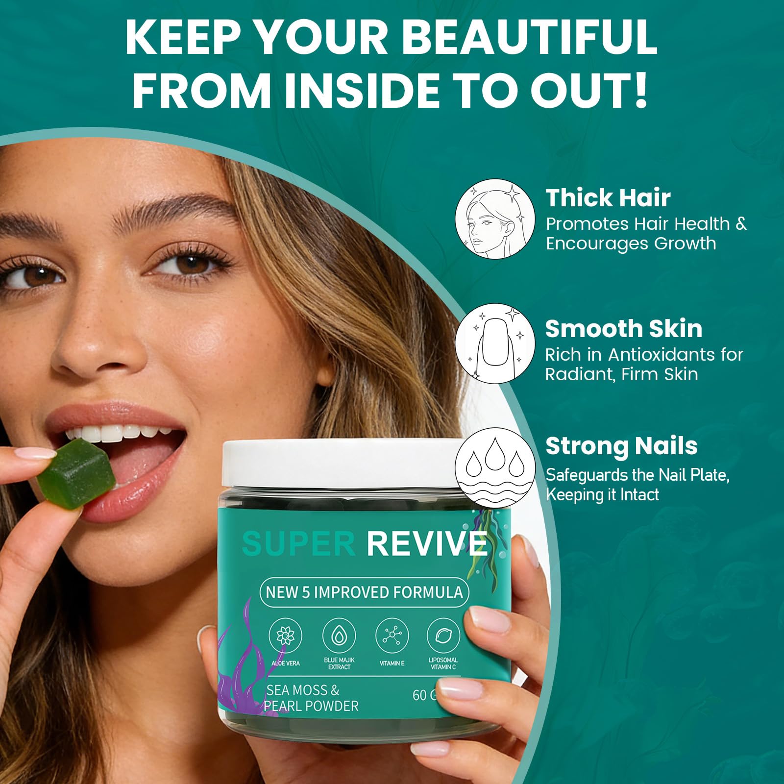 Delicious sea moss vitamin supplements