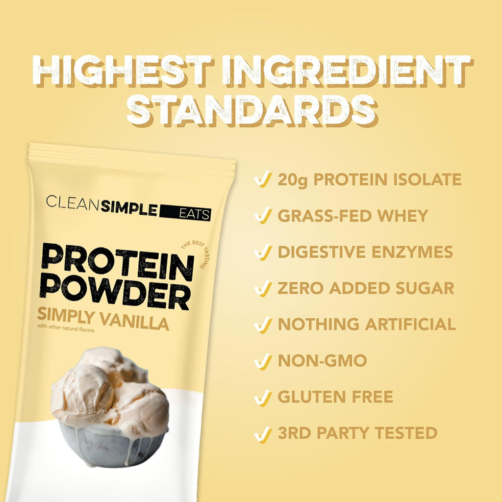 delicious Simply Vanilla protein flavour