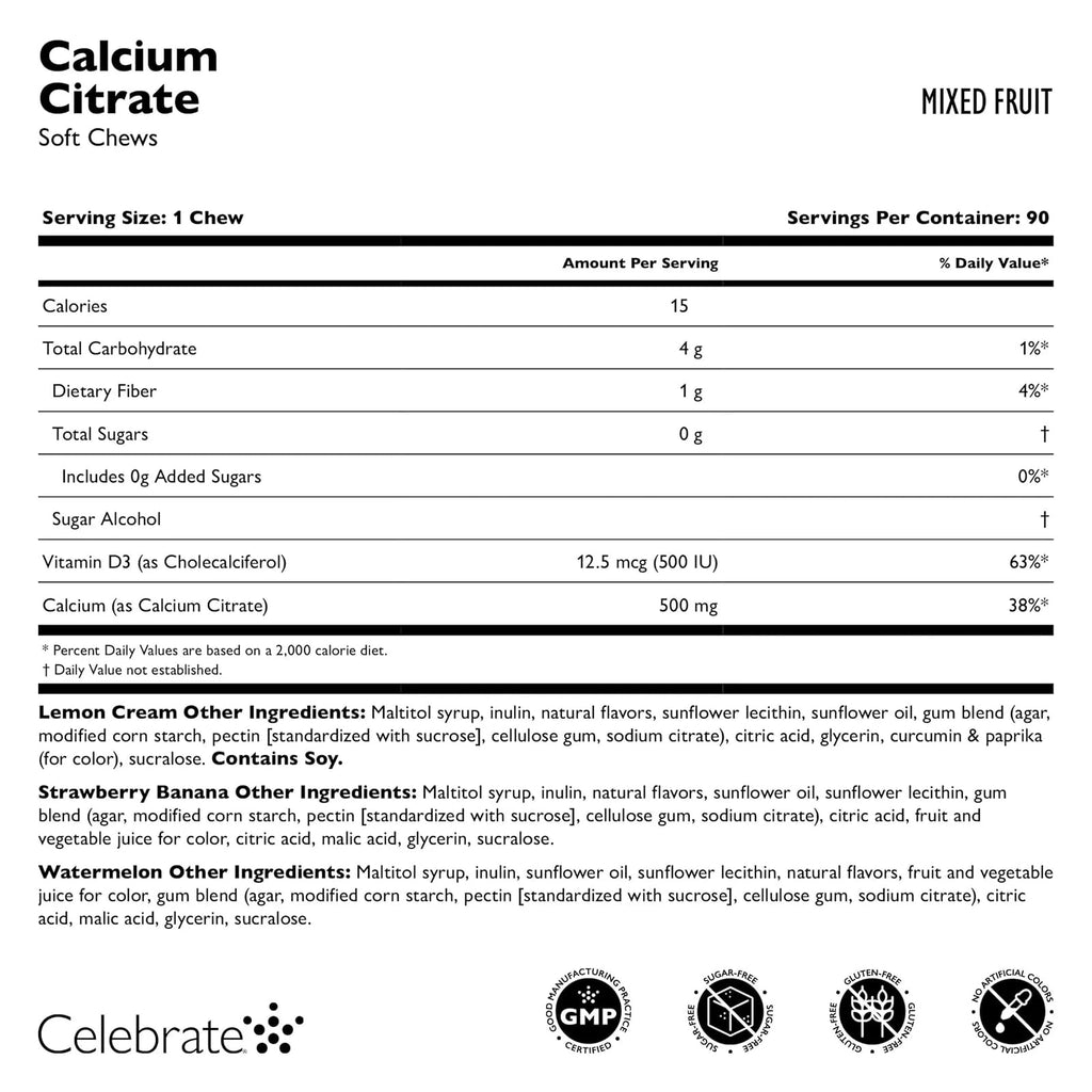 delicious soft chews for daily calcium intake