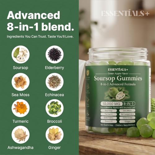 Delicious soursop gummies for immune support