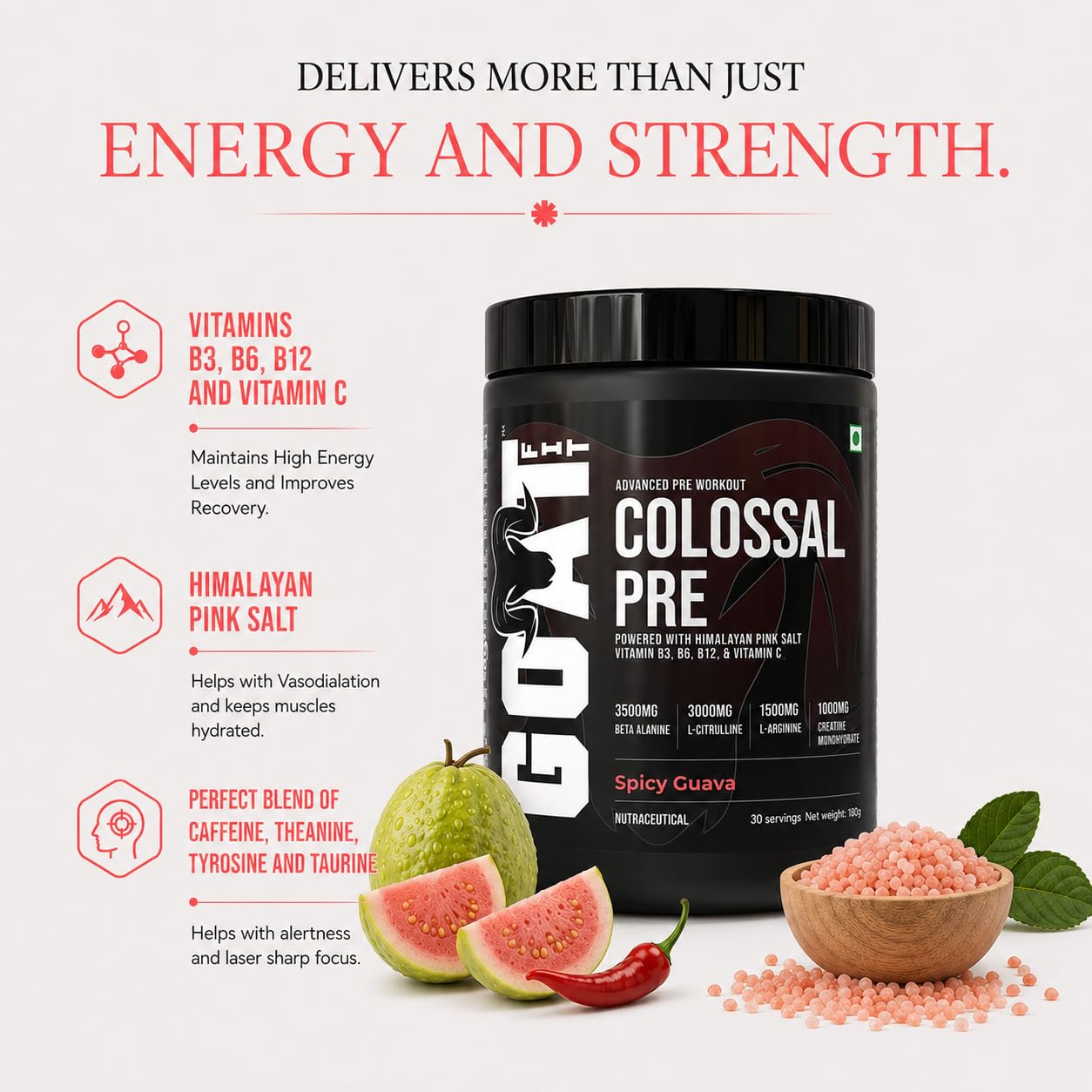 delicious spicy guava pre workout drink