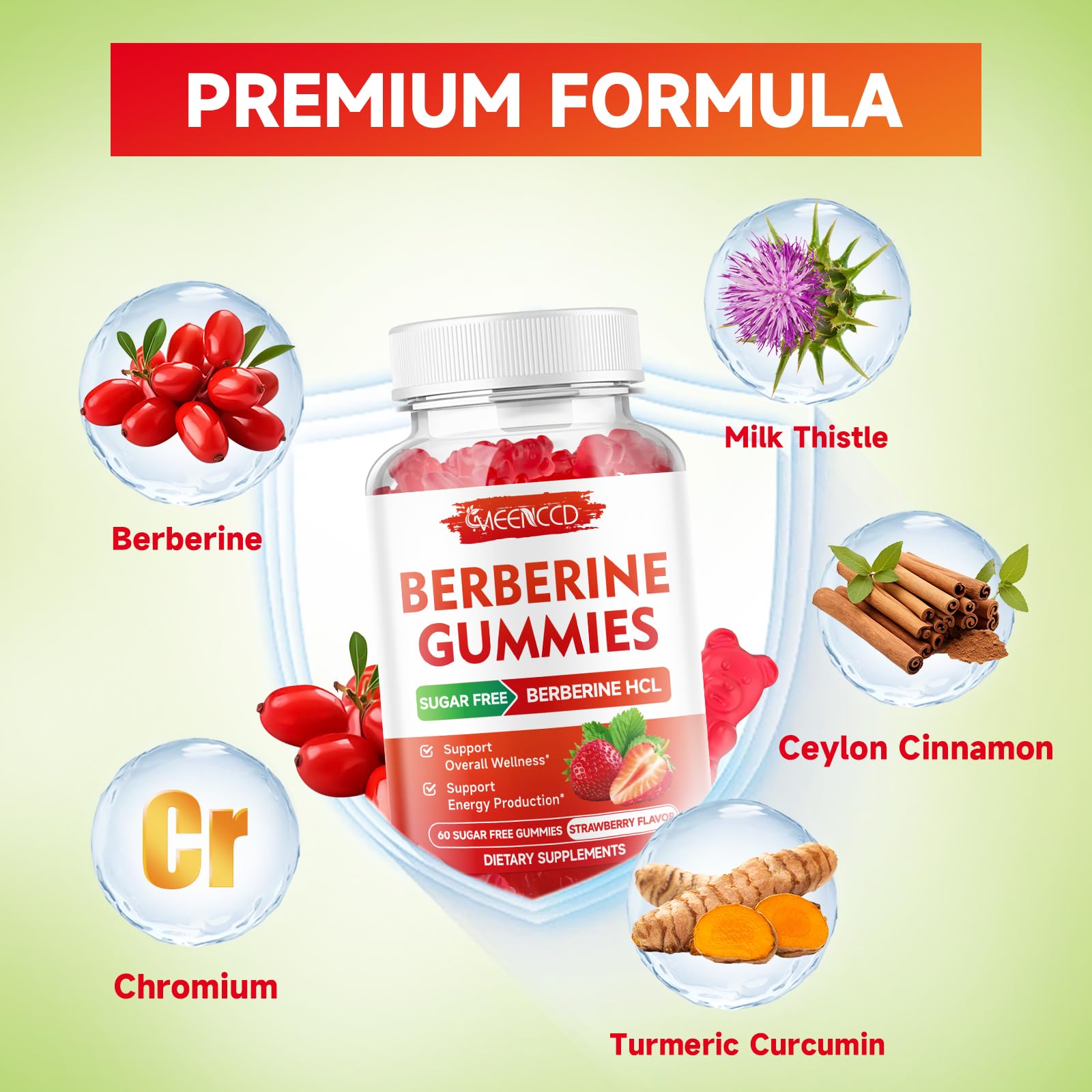 delicious strawberry berberine gummies