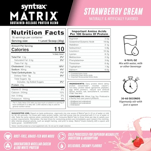 delicious strawberry cream protein supplement