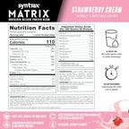 delicious strawberry cream protein supplement
