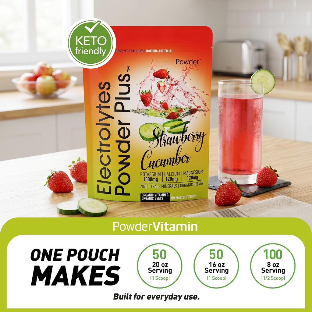 delicious strawberry cucumber electrolyte drink