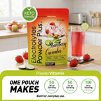 delicious strawberry cucumber electrolyte drink