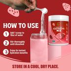 delicious strawberry electrolyte drink mix