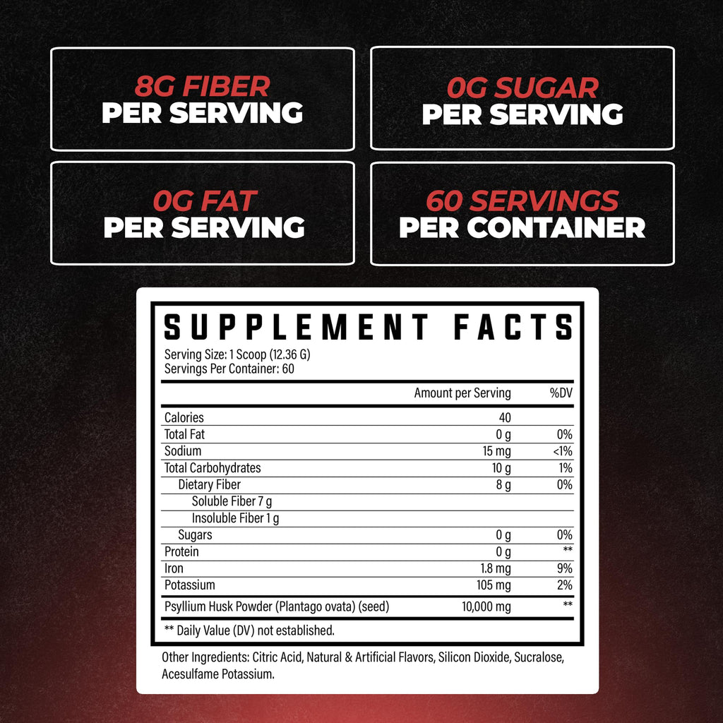 Delicious strawberry flavor psyllium