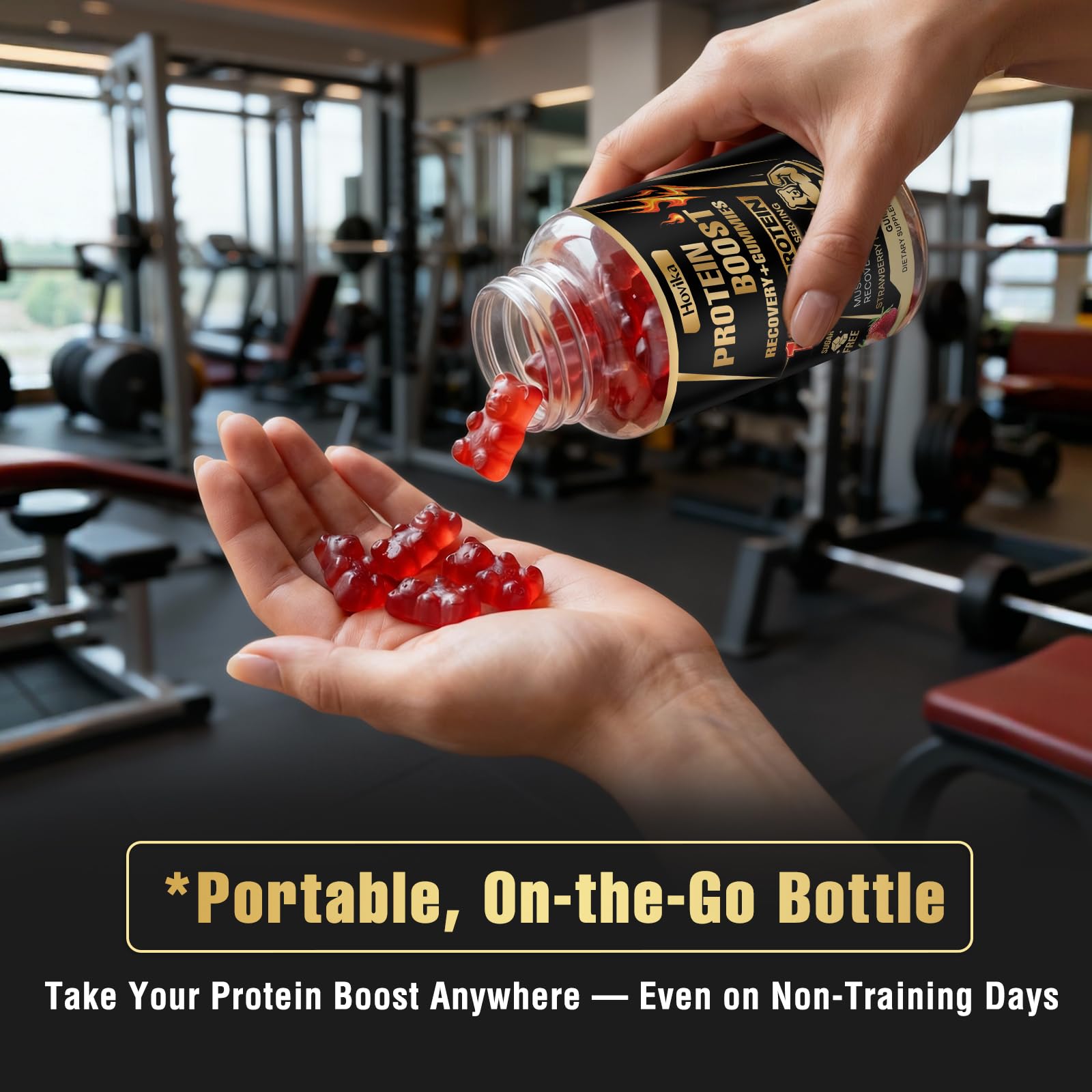 delicious strawberry flavour protein gummies