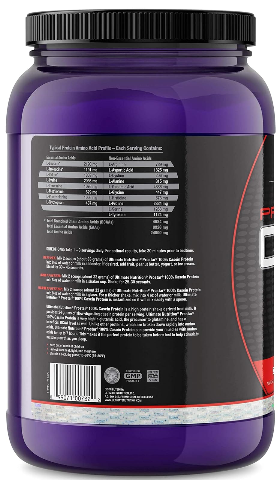delicious strawberry flavour protein powder