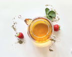Delicious strawberry leaf tea blend