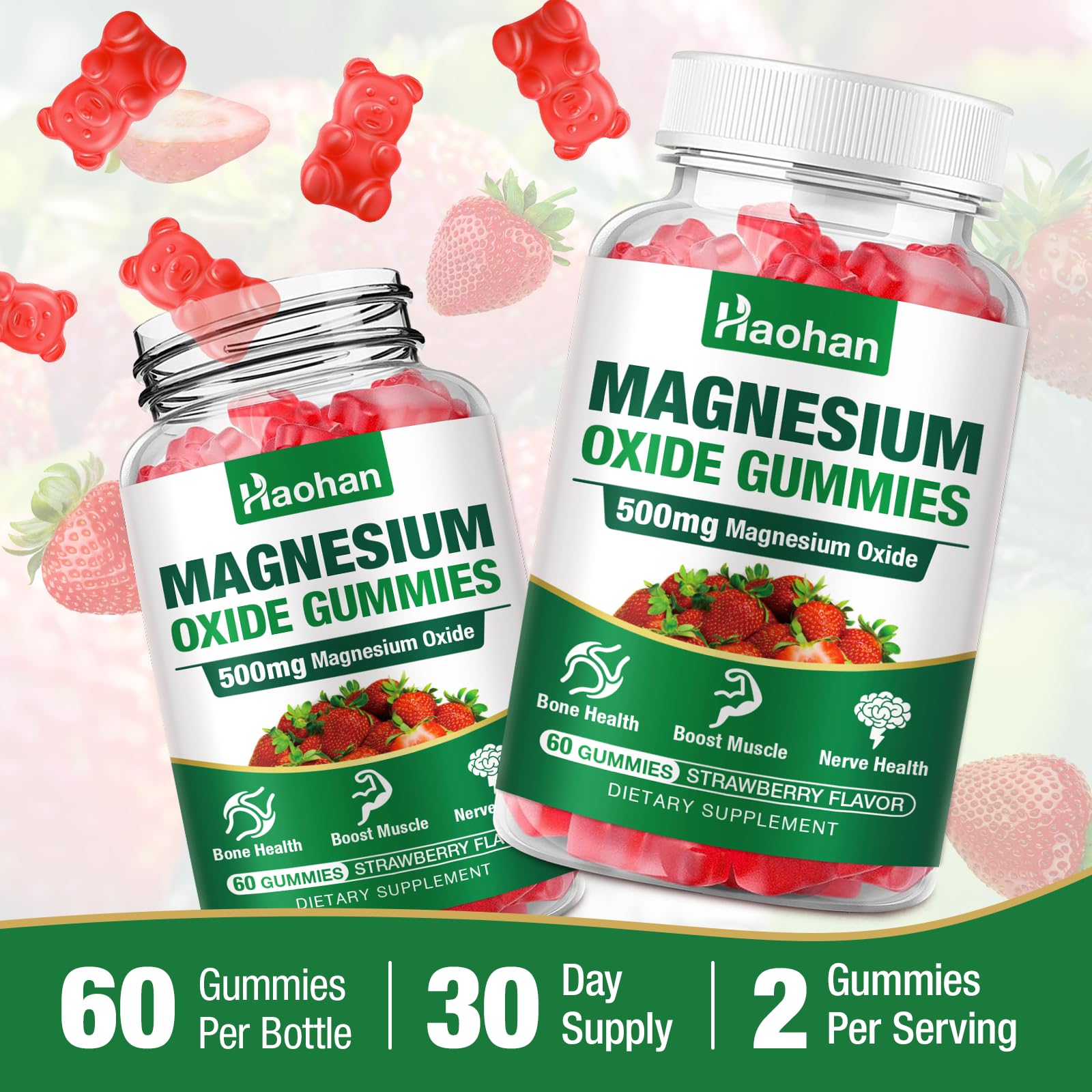 delicious strawberry magnesium chews
